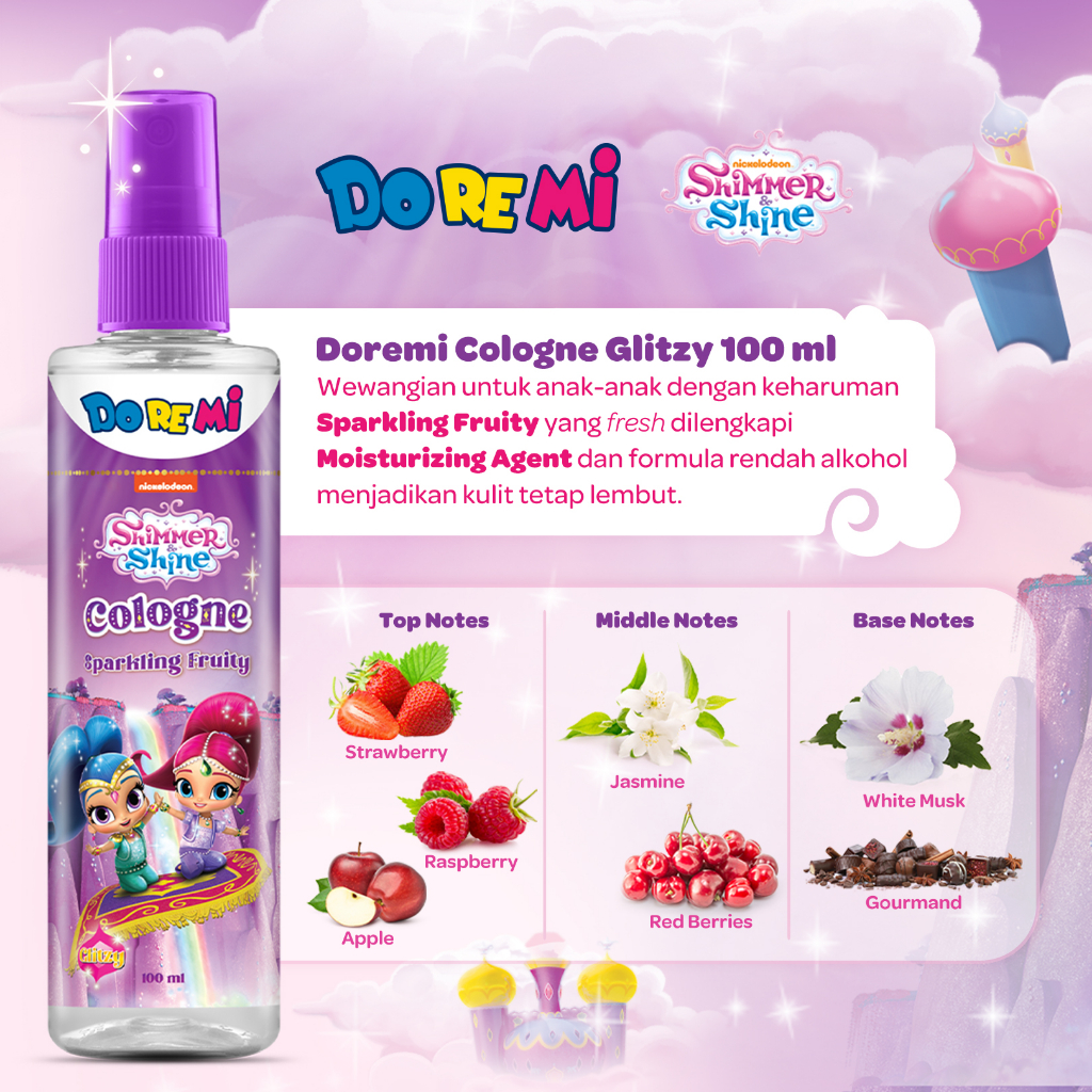 Jual Parfum Anak Doremi Cologne Glitzy Shimmer & Shine 100ml - | Shopee ...
