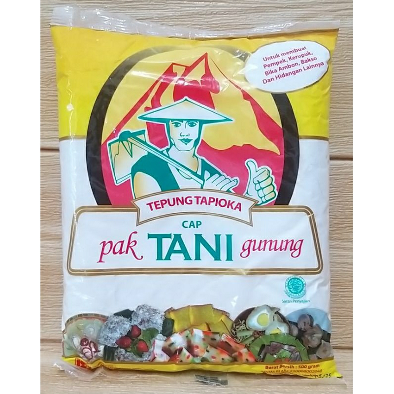 Jual MURAH Tepung Tapioka Pak Tani Gunung 500gr / Tepung Kanji Tani ...