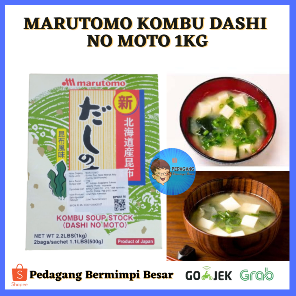 Jual Marutomo Kombu Dashi No Moto 1kg/ Kaldu Ikan | Shopee Indonesia
