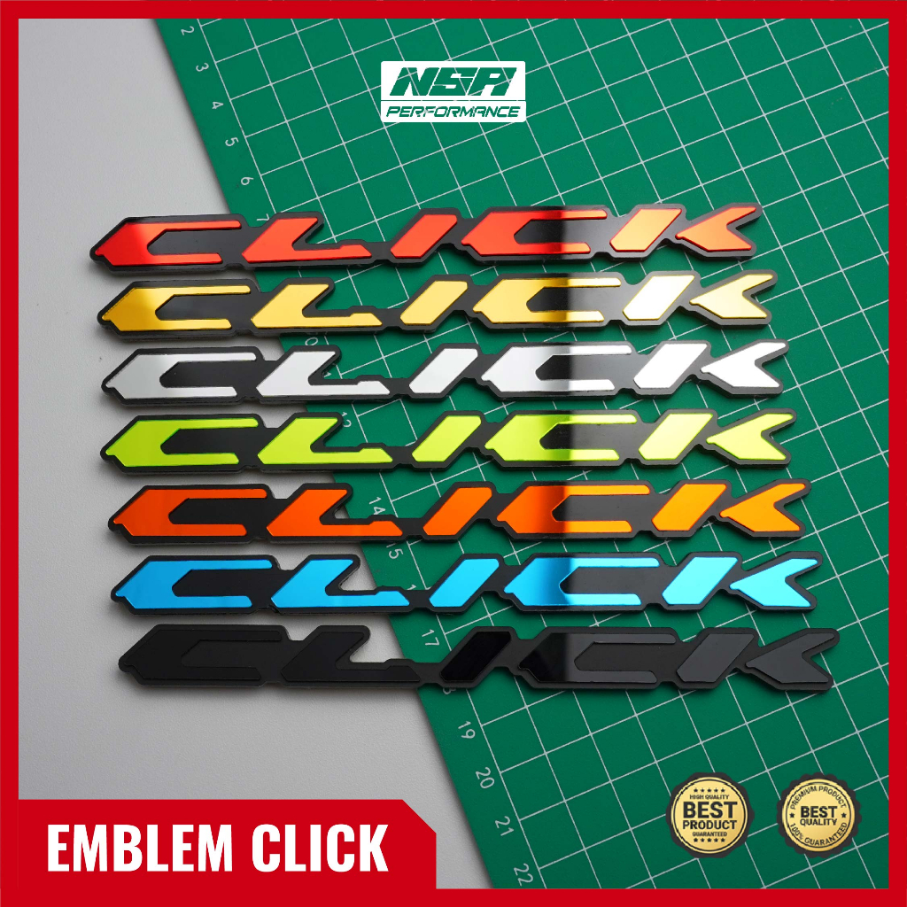 Jual NSA Emblem Click 2pcs Stiker Timbul Tulisan Klik 3D Logo Vario ...