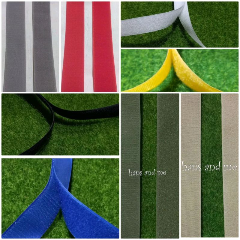 Jual Perekat Tape 25mm (per meter) Halus + Kasar Sepasang * Pengikat ...