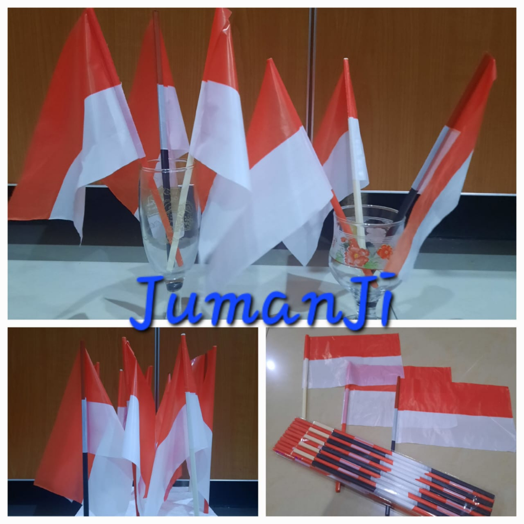 Jual Bendera kampanye / pawai / suporter / hias plus tangkai | Shopee ...