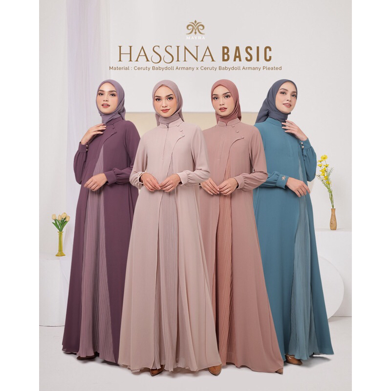 Jual Dress Hassina Basic Series Original By Mayra (READY SIAP KIRIM ...