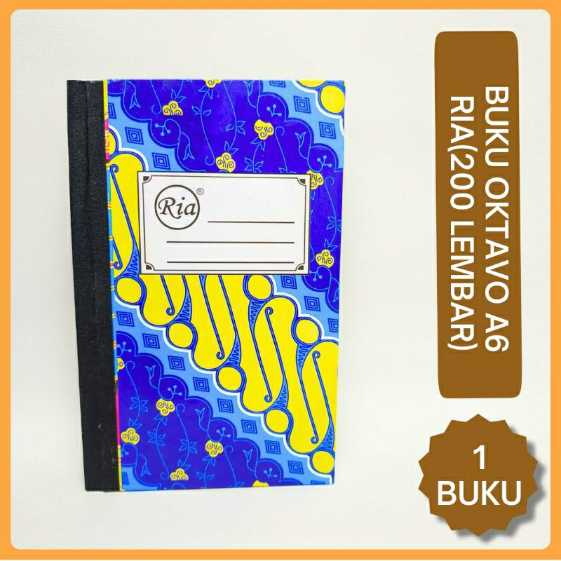 Jual Buku Hard Cover Oktavo Ria 200 Lembar Ukuran A6 | Shopee Indonesia