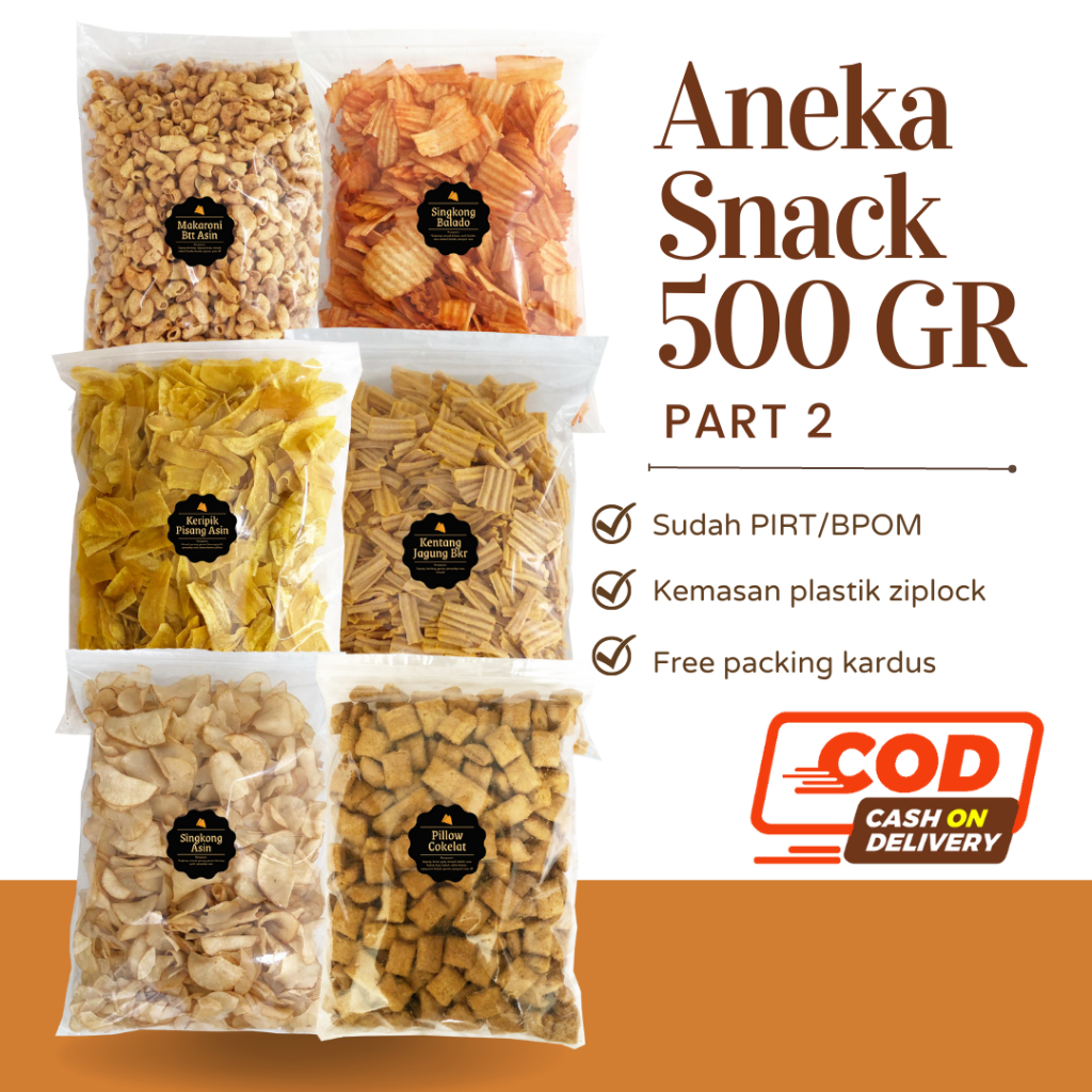 Jual [DELISH SNACKS] Aneka Snack 500 Gram Part 2 / Grosir Kiloan ...