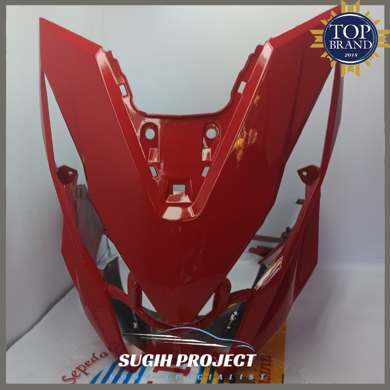Jual PROMO Tameng Panel Body Bodi Depan Beat ESP Eco Street Merah Putih ...