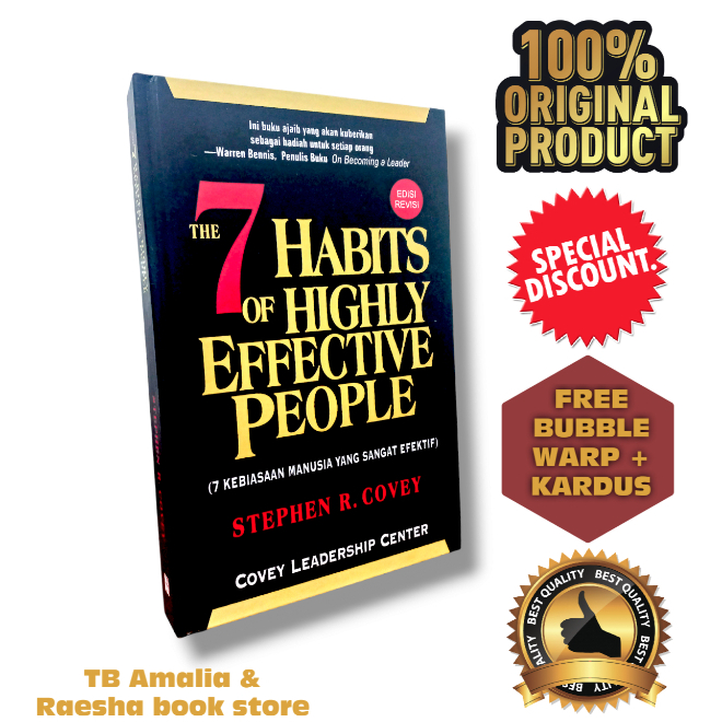 Jual Buku The 7 Habits Of Highly Effective People - Bahasa Indonesia - Hard Cover | Shopee Indonesia