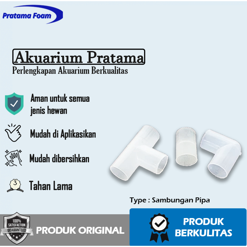Jual Sambungan Keni Aquarium - (L) (T) (I) da Penutup - Sambungan Pipa ...