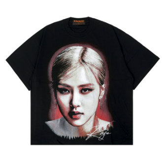 Jual KAOS ROSE BLACKPINK BIG PRINT OVERSIZED | Shopee Indonesia