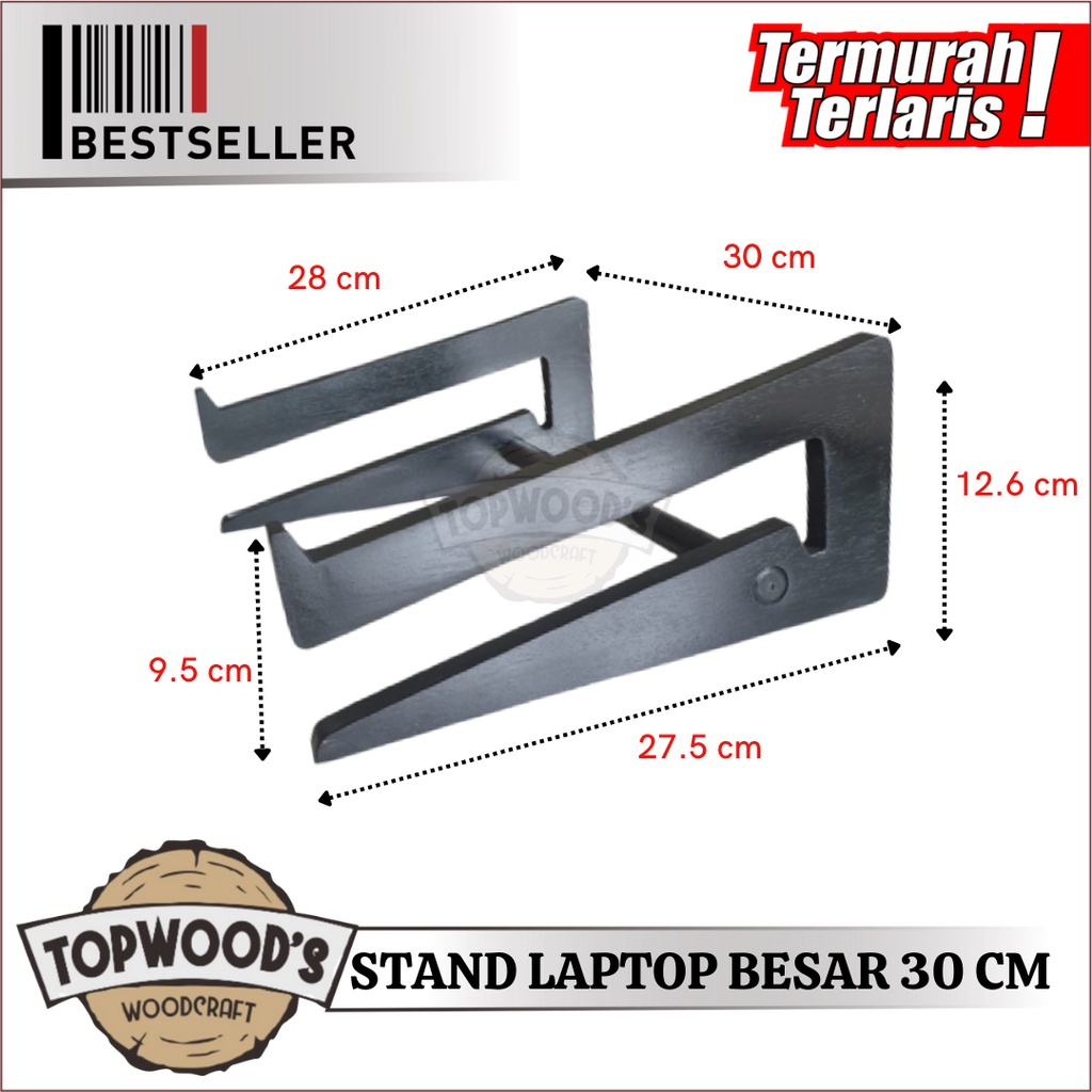 Jual stand kayu portable unik meja laptop kayu | Shopee Indonesia