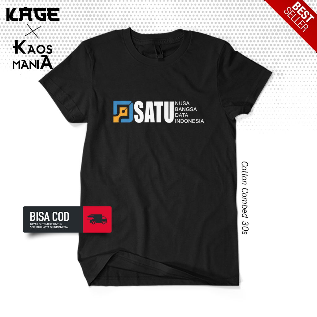 Jual Baju Kaos Pria SATU NUSA BANGSA DATA INDONESIA - Kaos Dapodik KAOS KAGE | Shopee Indonesia