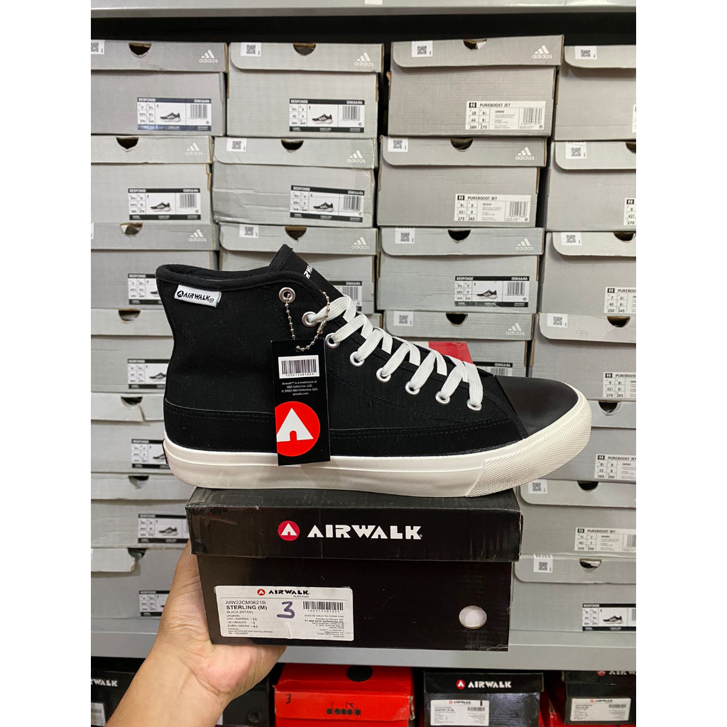 Jual Airwalk Sterling Black Men's Shoes Original | Shopee Indonesia