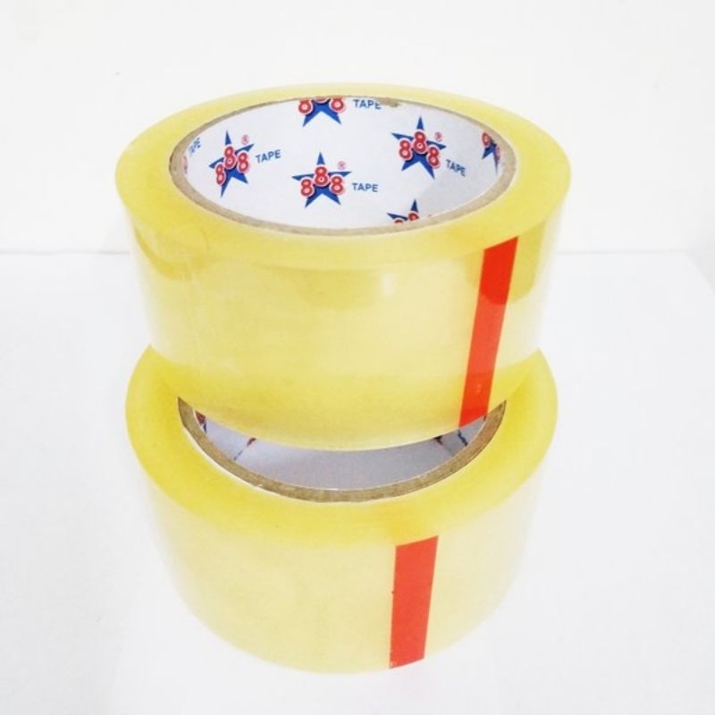 Jual Lakban Bening 2 Inch 45mm x 100yard Kualitas 888 Tape | Shopee Indonesia