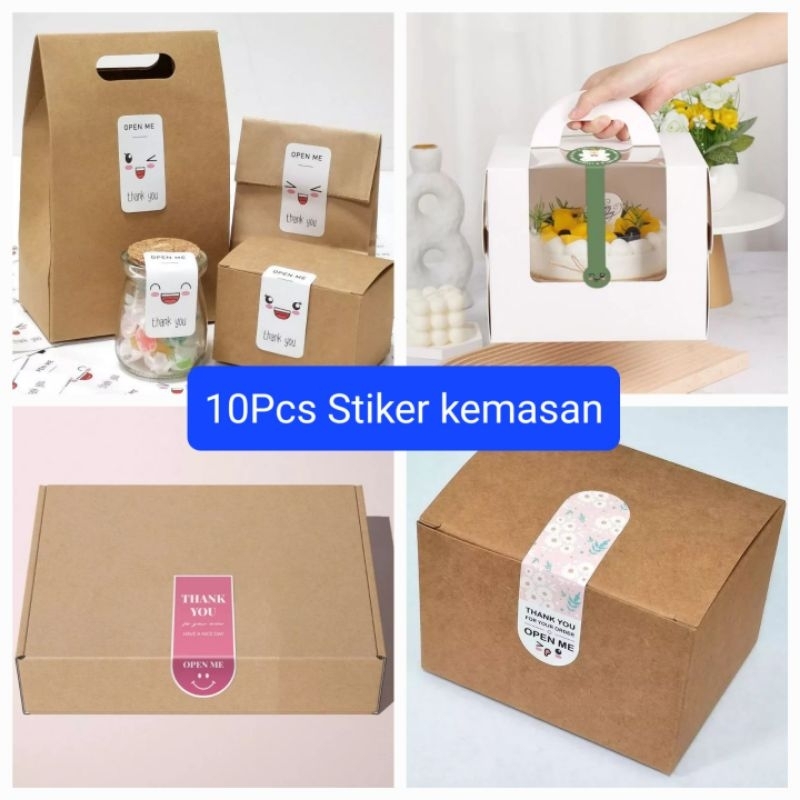 Jual MOLIESTORE | 10 PCS stiker segel kemasan / stiker kemasan/ stiker ...