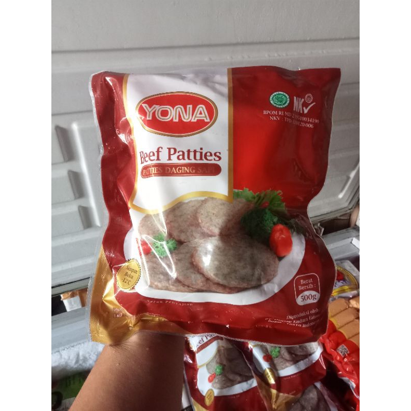 Jual YONA beef Patties Daging Sapi 500gr | Shopee Indonesia