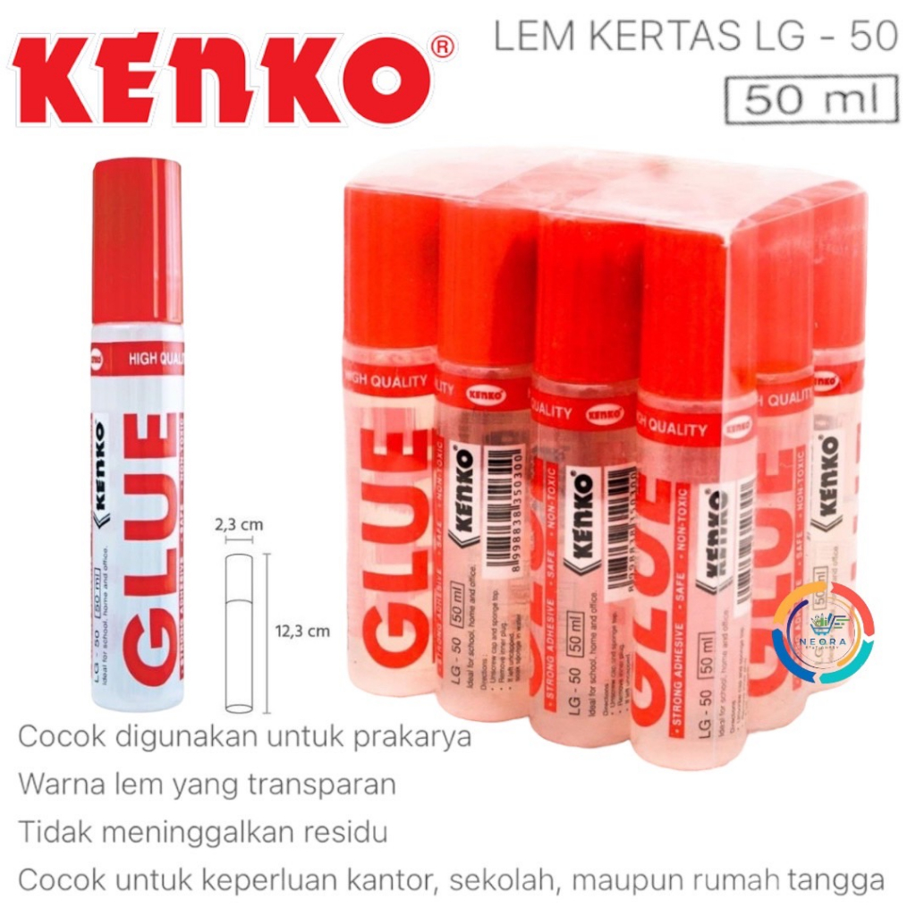 Jual Lem Kertas Kenko / Liquid Glue / Lem Cair/ LG 50 (50 ml) | Shopee Indonesia