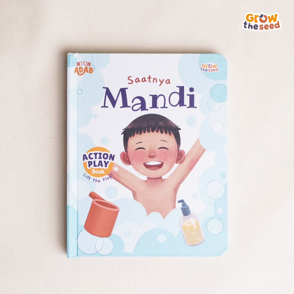 Jual Buku Saatnya Mandi Action Play Book Adab Grow The seed Buku ...