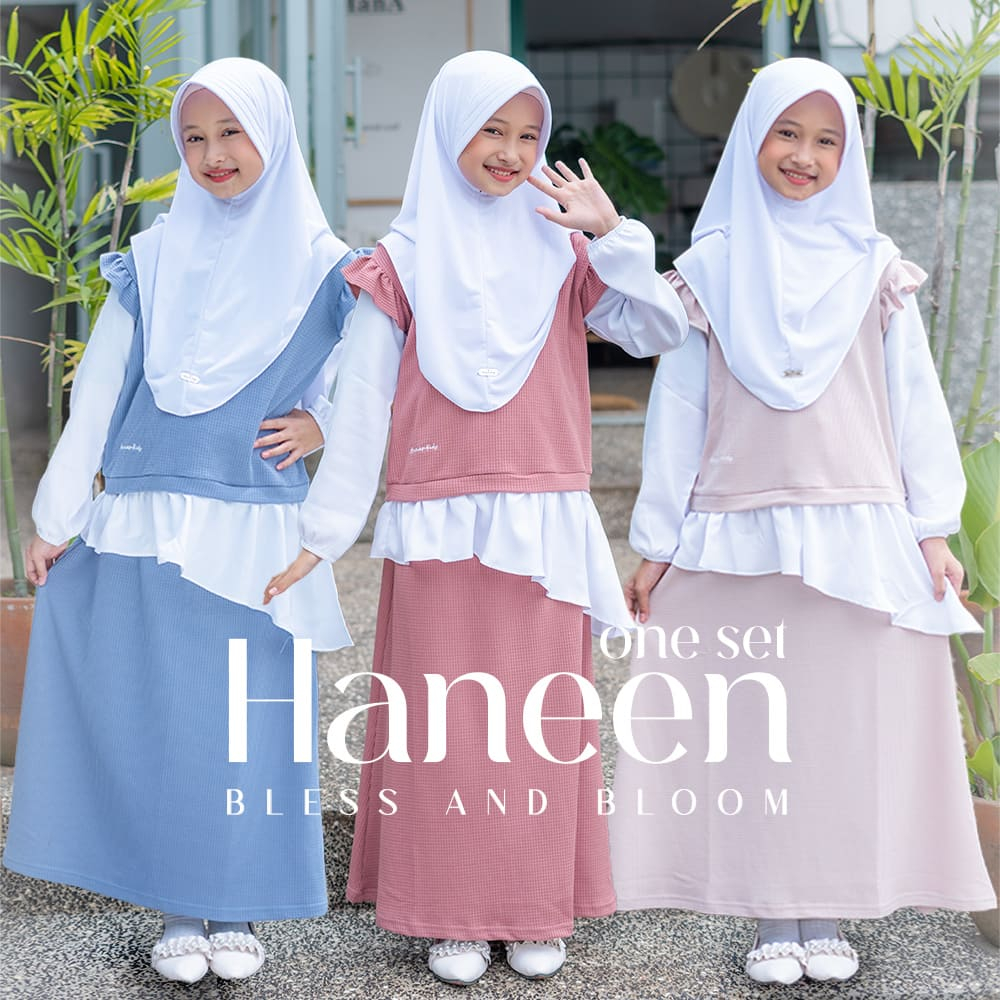 Jual Ammar Kids - One Set Hanen Setelan Anak Perempuan Muslim Usia 3 4 ...