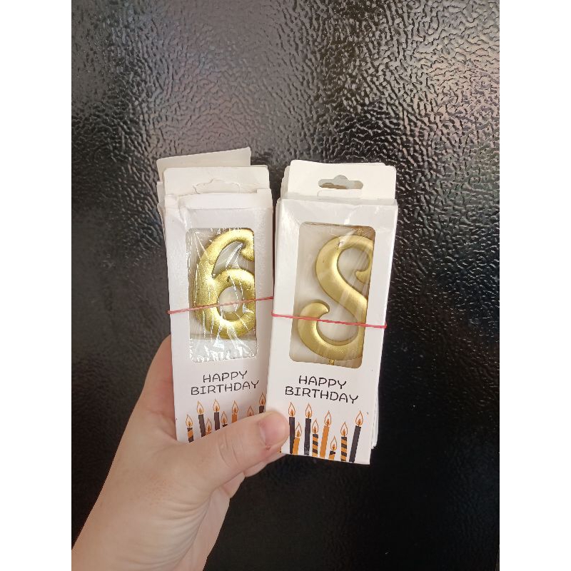 Jual Lilin Angka GOLD | Shopee Indonesia