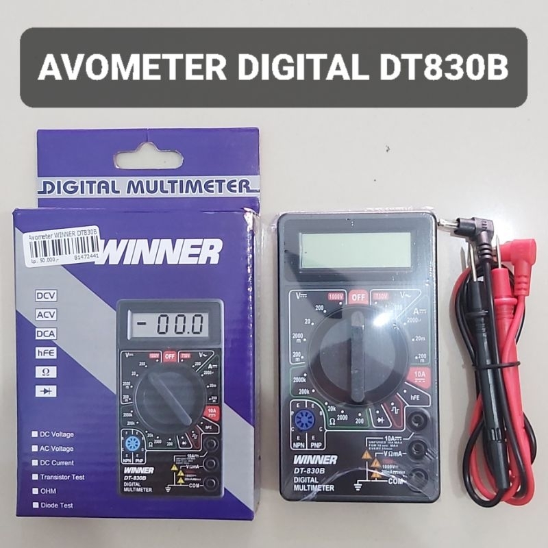 Jual MASDA Avometer Digital DT830B Kecil MULTITESTER | Shopee Indonesia