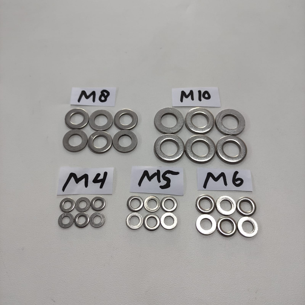 Jual Ring Stainless m4 m6 m8 m10 ring stainless stell | Shopee Indonesia