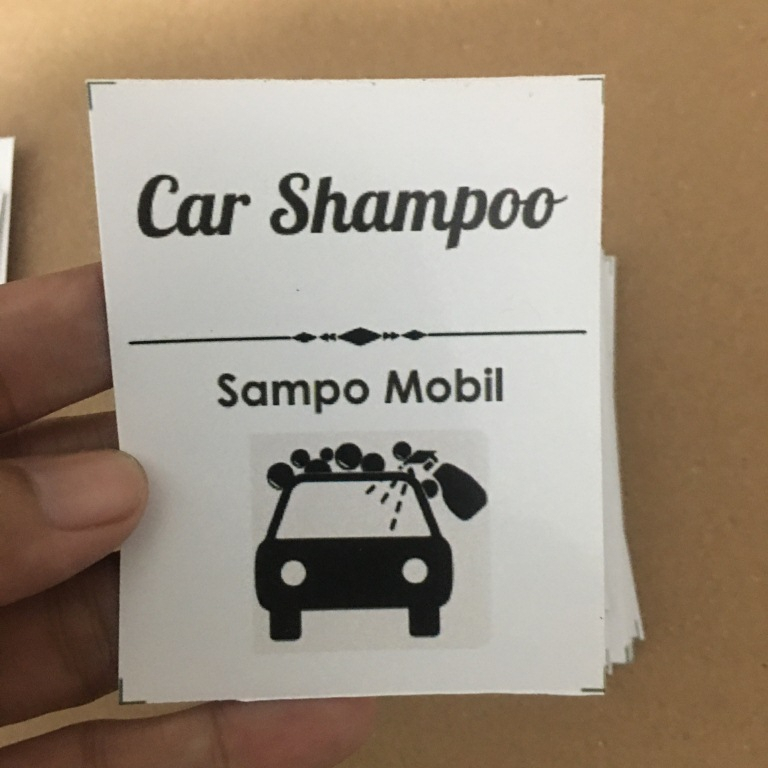 Jual Stiker Label Sabun Waterproof detergen sampho laundry pencuci ...