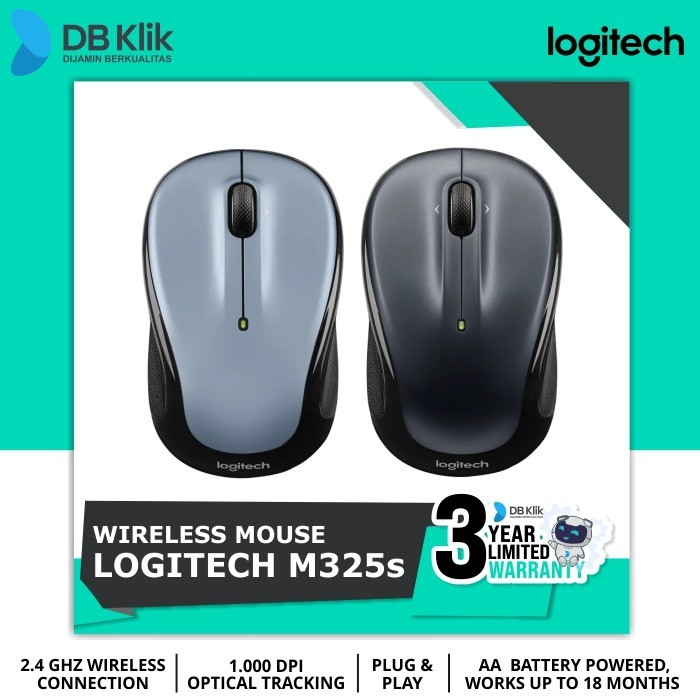 Jual Mouse Logitech M325s Wireless 2.4GHz 1000DPI - M325 s | Shopee ...