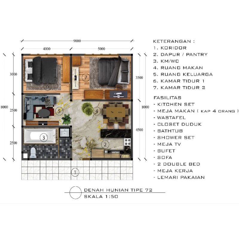 Jual JASA RENDER DENAH,TAMPAK,POTONGAN,SITEPLANE,SITUASI | Shopee Indonesia