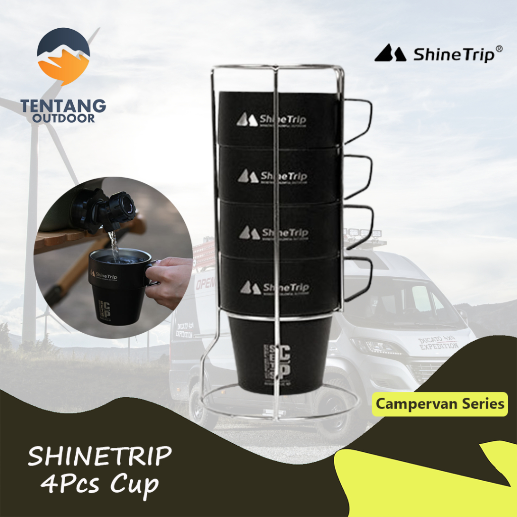 Jual SHINETRIP Gelas Stainless Steel 304 Camping Cup Portable Hiking ...