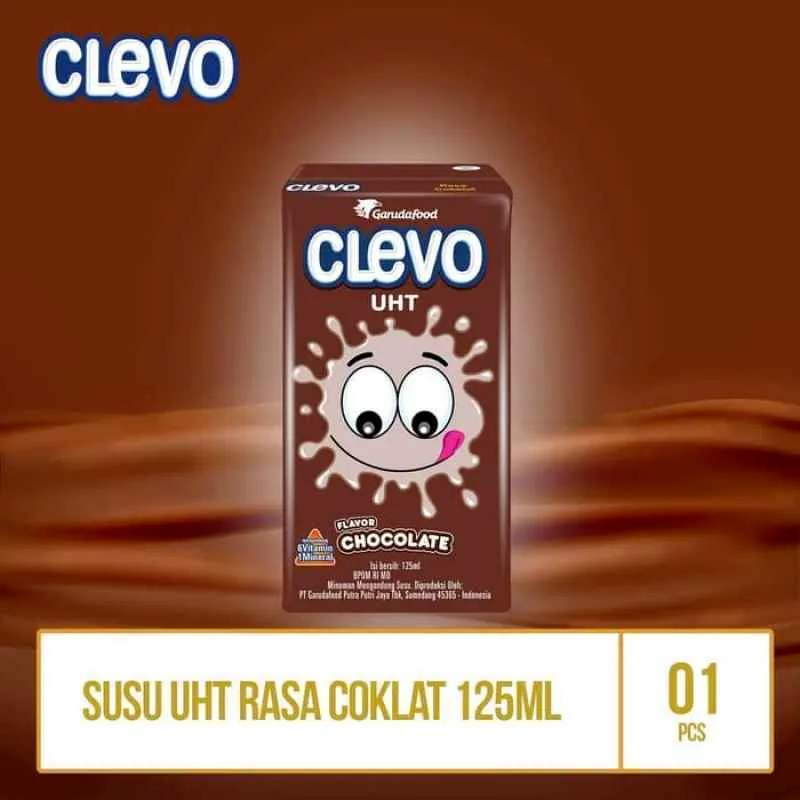 Jual Clevo UHT Flavour Chocolate 115 ml // Susu UHT Rasa Coklat ...