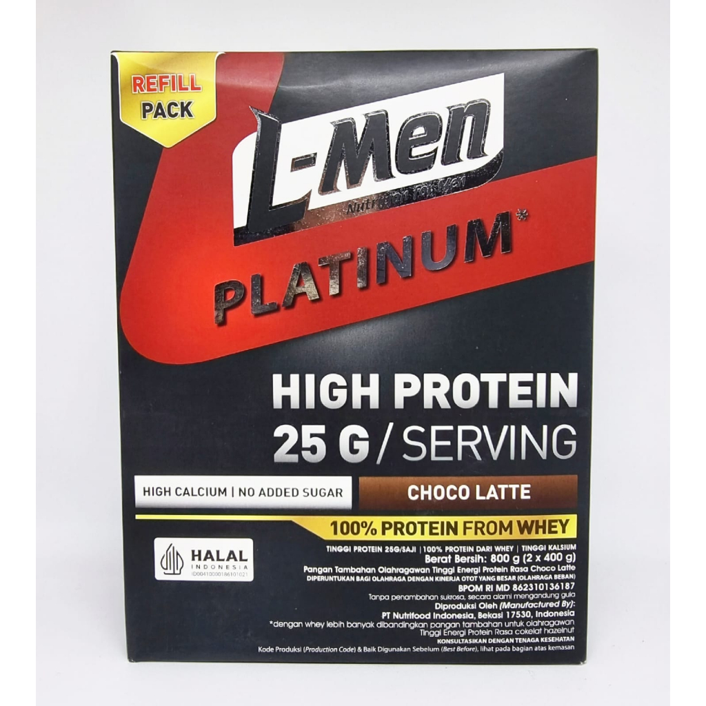Jual L-Men Platinum Whey 800 grams Protein L Men LMen Susu Gym Fitness ...