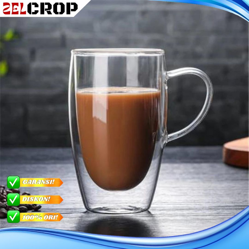Jual Gelas Cantik Kaca Cangkir Mug Tahan Panas Aesthetic Korean Cafe Unik Minum Kopi Susu Teh ...