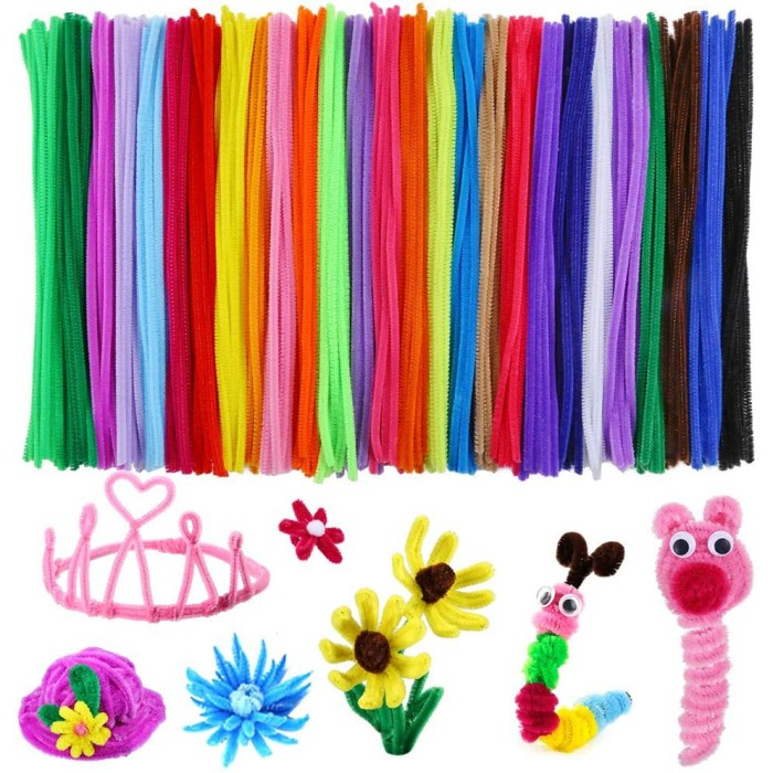 Jual SATUAN Kawat Bulu Halus Polos Warna Crafting Anak Warni Colorful ...
