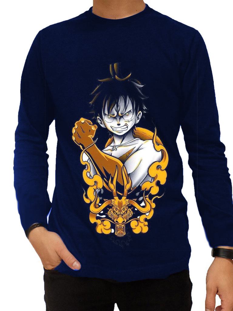 Jual Kaos Lengan Panjang Pria Distro Luffy Motif Keren Baju Kaos Tangan ... Jual Kaos Lengan Panjang Pria Distro Luffy Motif Keren Baju Kaos Tangan ...