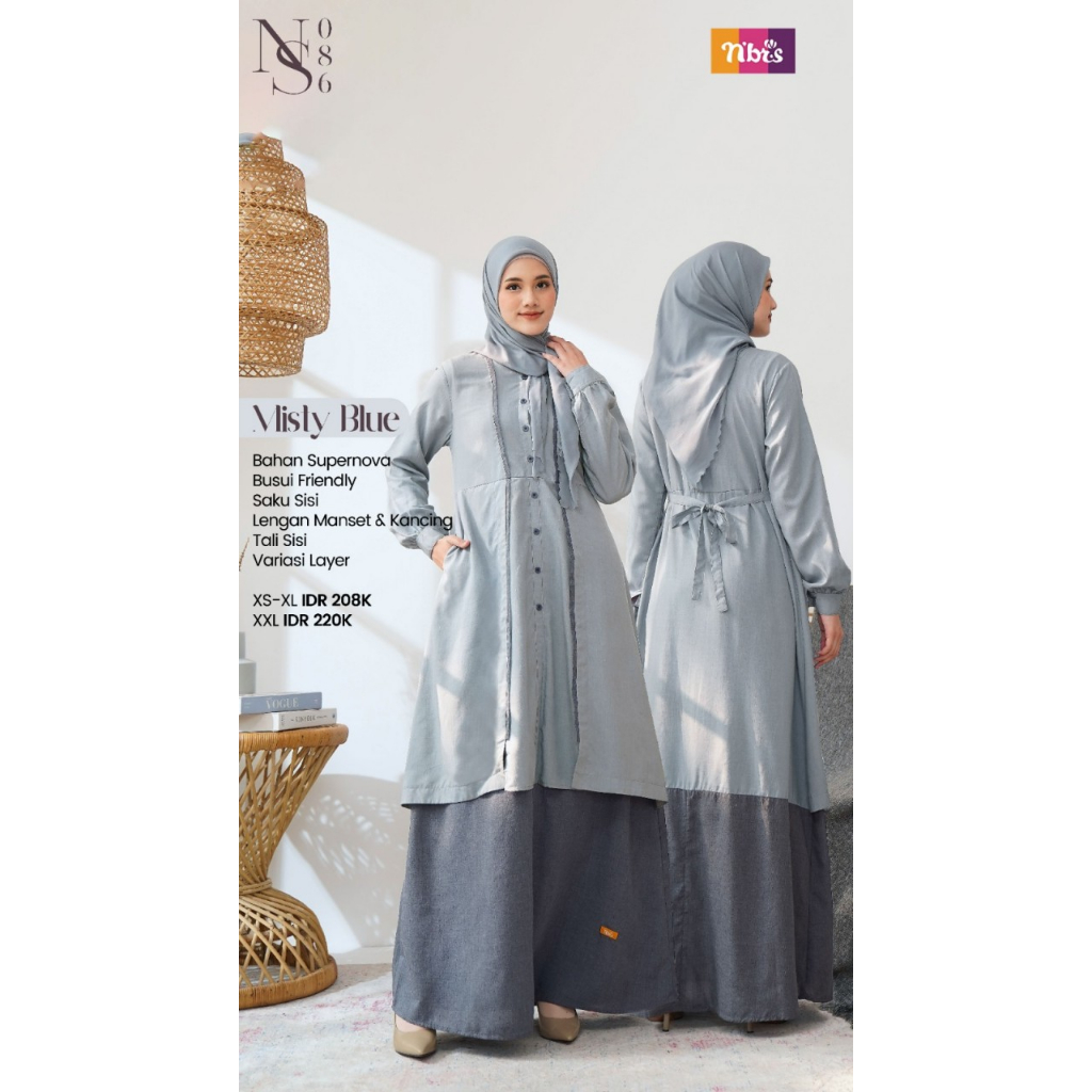 Jual NIBRAS NS 086 86 GAMIS NIBRAS TERBARU TERMURAH | Shopee Indonesia