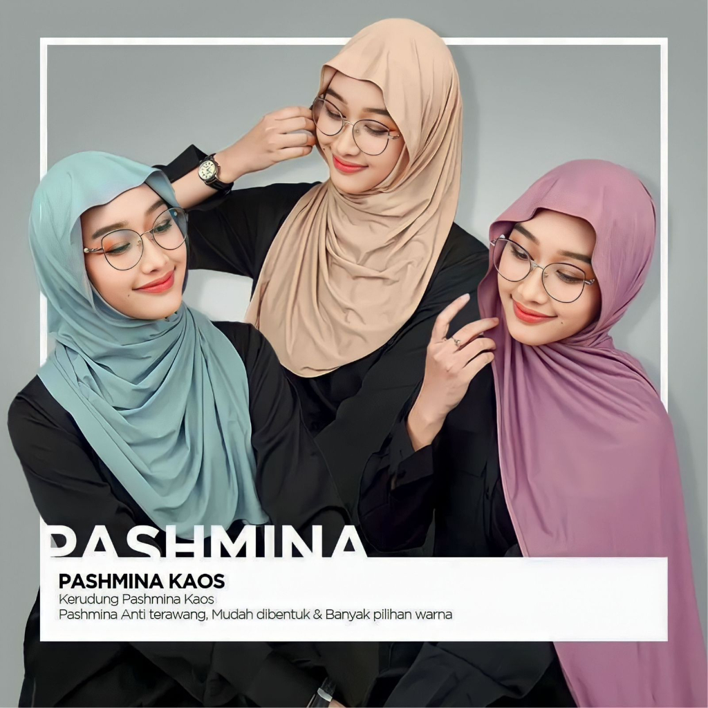 Jual Pashmina Kaos Jersey Premium II Hijab Jersey II Jilbab Pasmina Flowly Jersey | Shopee Indonesia