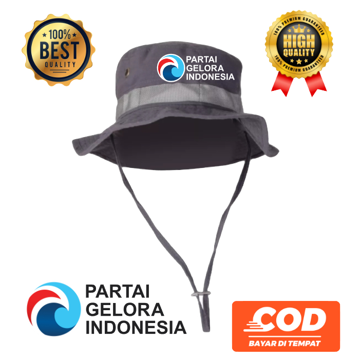 Jual Topi gunung topi rimba partai gelora idn viralclothing | Shopee ...