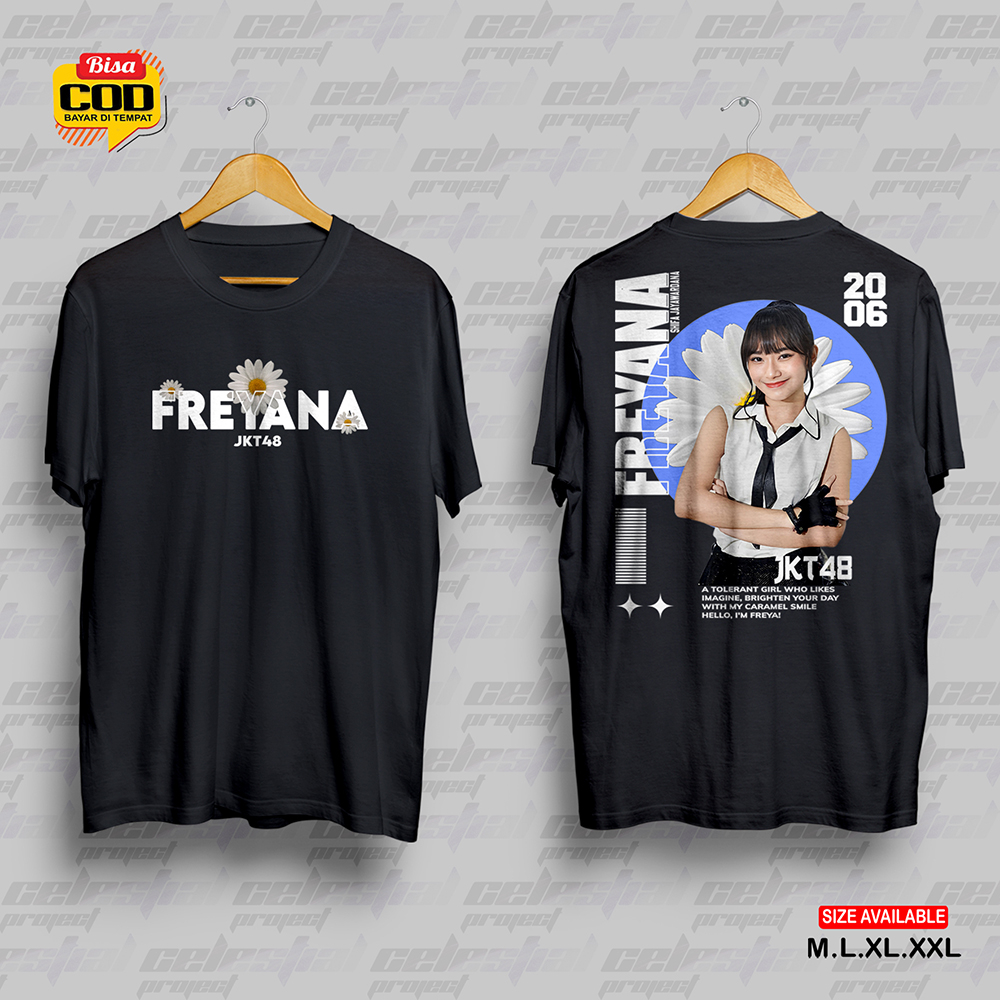Jual KAOS FREYA JKT48 NEW ERA FREYANA JAWARDANA - TSHIRT DISTRO MEMBER - 099 | Shopee Indonesia
