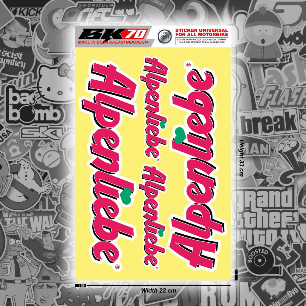 Jual Sticker pack printing variasi logo lolipop keren satu set kiri ...
