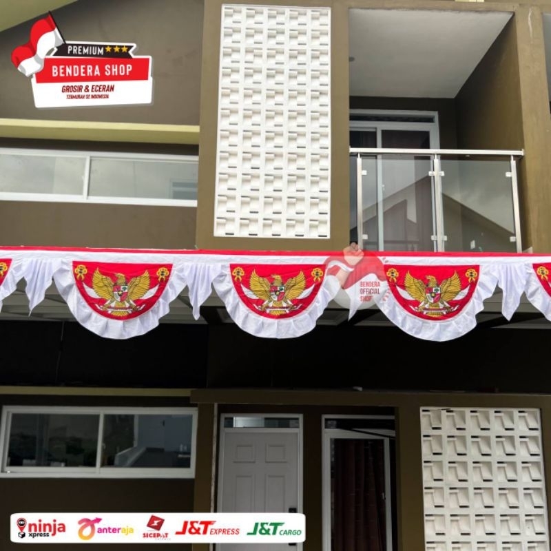 Jual BENDERA BACKGROUND BATIK REMPEL 5&10 GELOMBANG | Shopee Indonesia