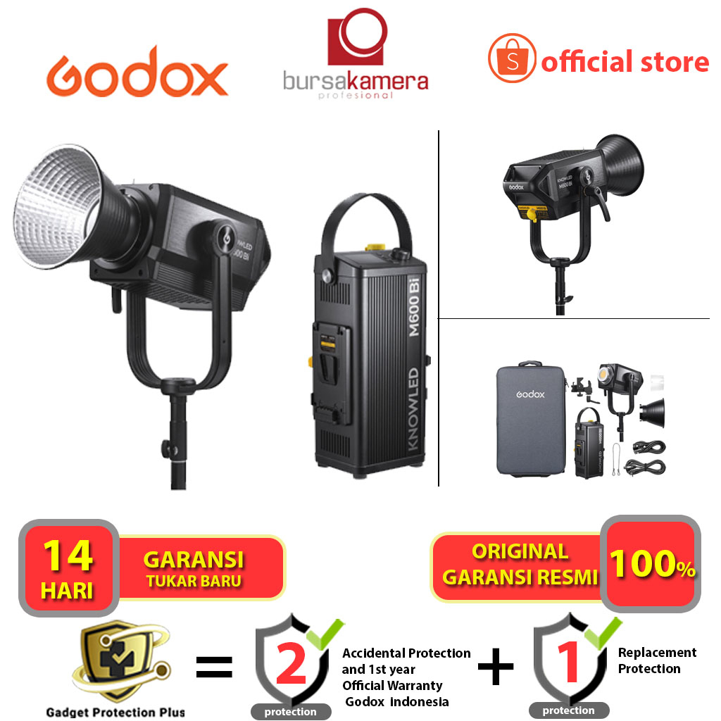 Jual Godox Knowled M600Bi Bi-Color Video LED Light M600 Bi / M 600 Bi | Shopee Indonesia