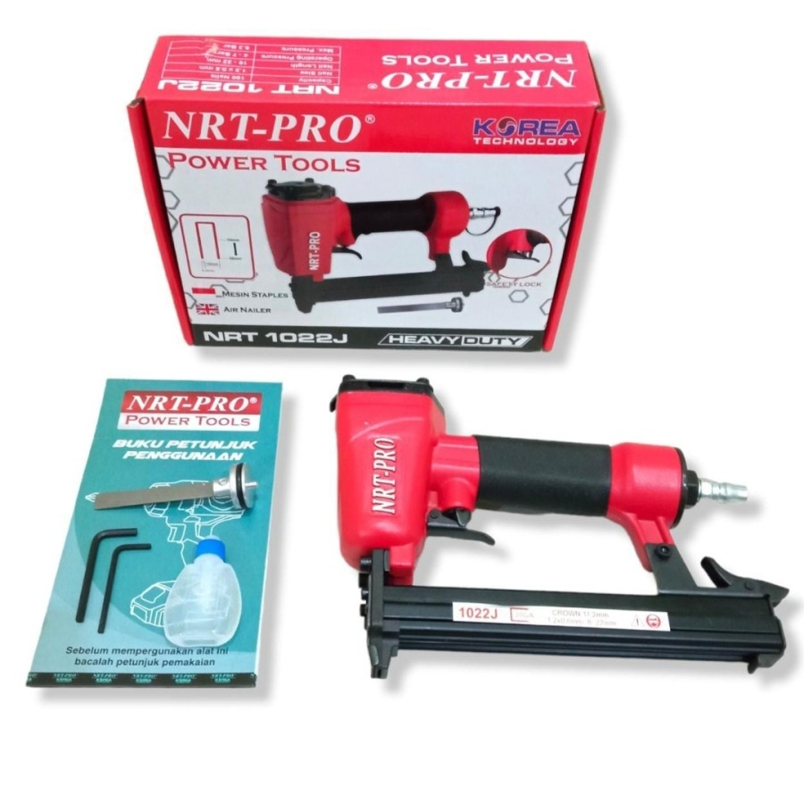 Jual NRT PRO Staples Tembak Angin 1022J HD Air Stapler Nailer Gun ...