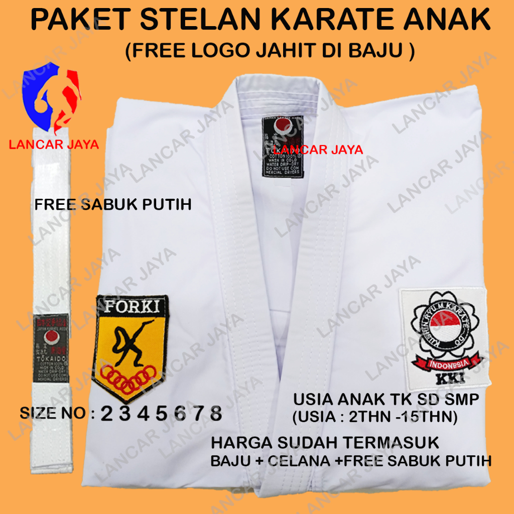 Jual BAJU KARATE ANAK FREE FORKI KKI & SABUK PUTIH | Shopee Indonesia Jual BAJU KARATE ANAK FREE FORKI KKI & SABUK PUTIH | Shopee Indonesia