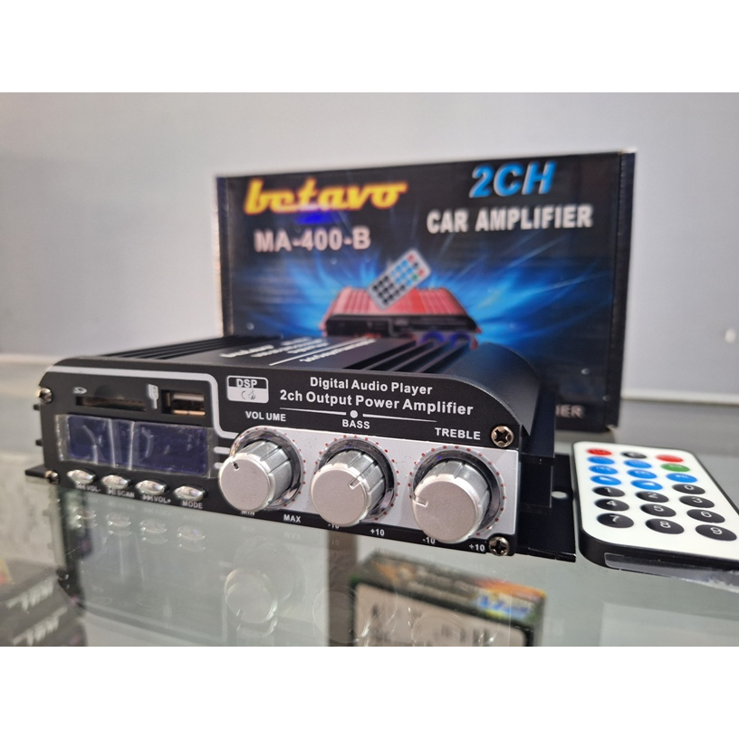 Jual Power Ampli Mobil Usb Mp3, Input,BLUETOOTH, Radio BETAVO 2CH ...