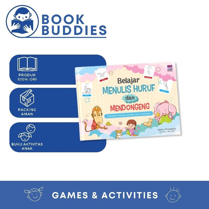 Jual Belajar Menulis Huruf dan Mendongeng / Coloring Book /Games and ...