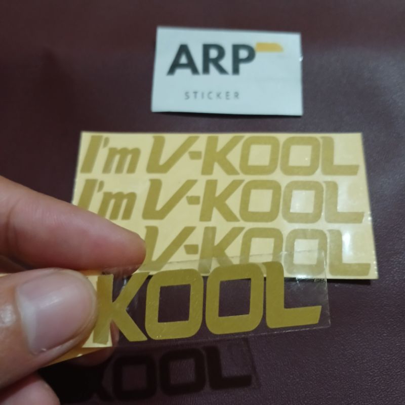 Jual STICKER STIKER IM V-KOOL AM V-KOOL CUTTING | Shopee Indonesia