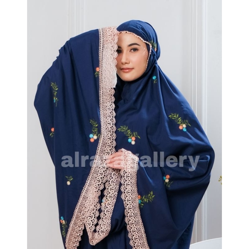 Jual Mukena Bordir Katun Premium Bunga Cantik Renda Mewah Terbaru ...