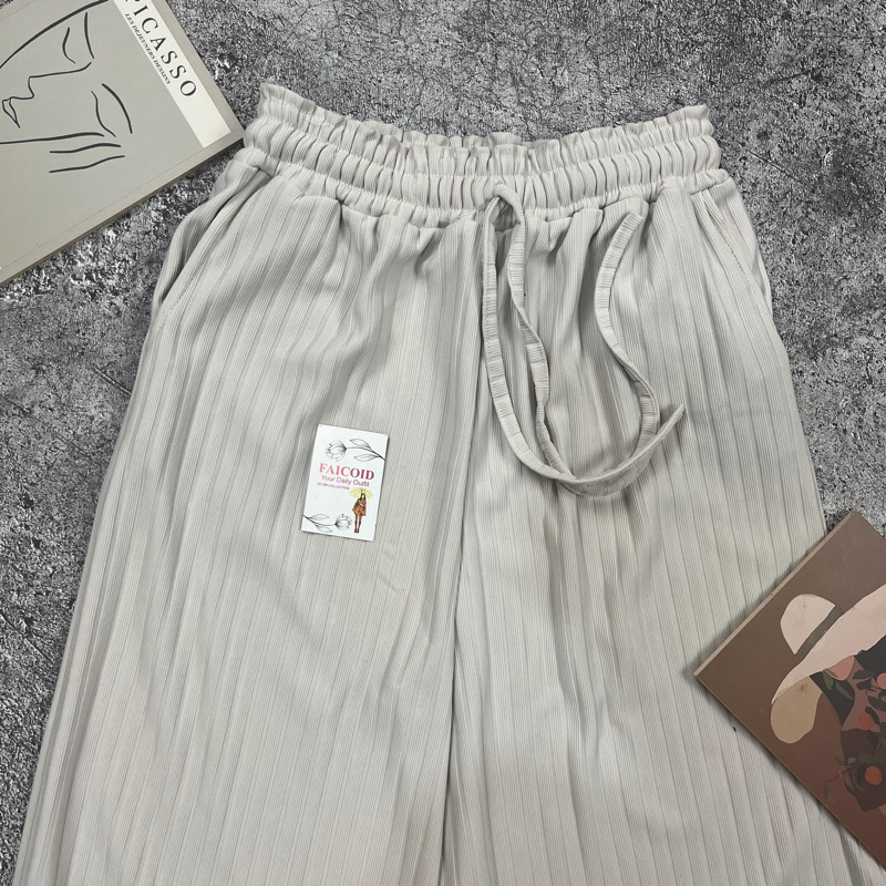 Jual Kulot Knit Tebal Premium Tali serut/Kulot Knit Highwaist Terbaru ...