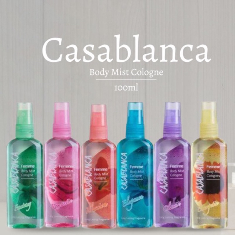 Jual Casablanca Body Mist Cologne 100ml Original | Shopee Indonesia
