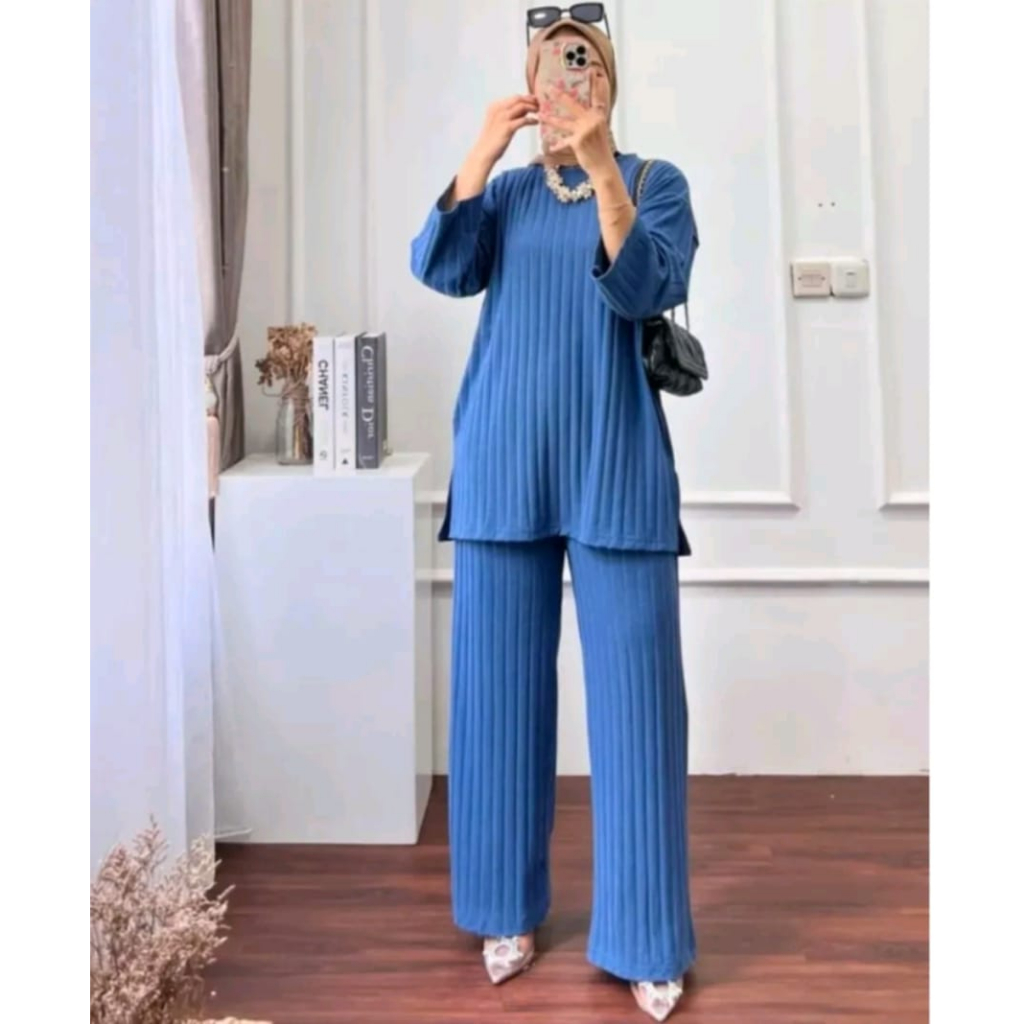 Jual STELAN TUNIK KNIT HORNET PREMIUM / STELAN RIB TERBARU KEKINIAN ...